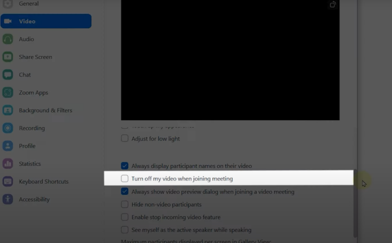 How to Disable Video on Zoom | Decortweaks