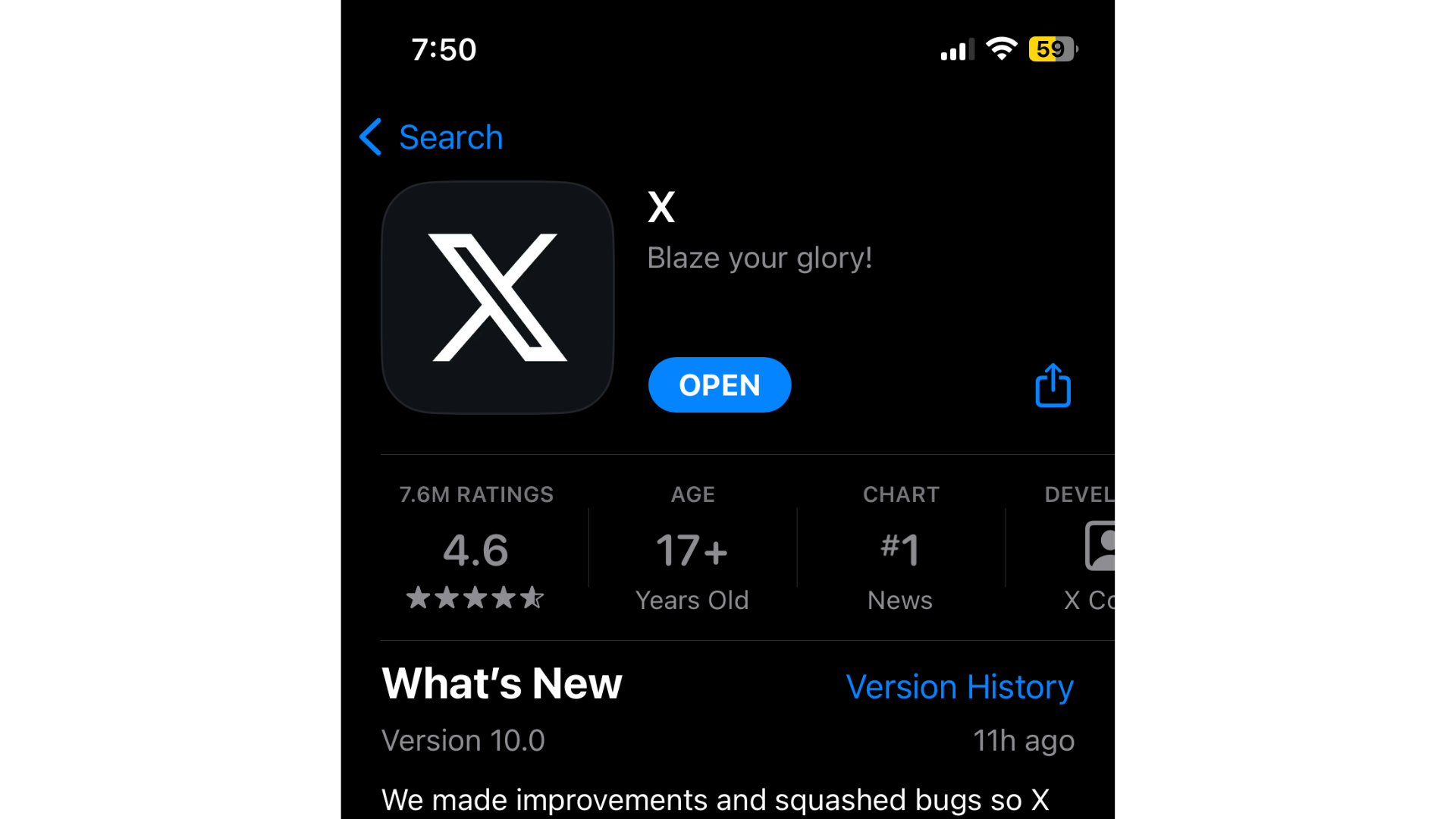 Twitter Wins Exclusive Right to Use X Name in iOS App Store