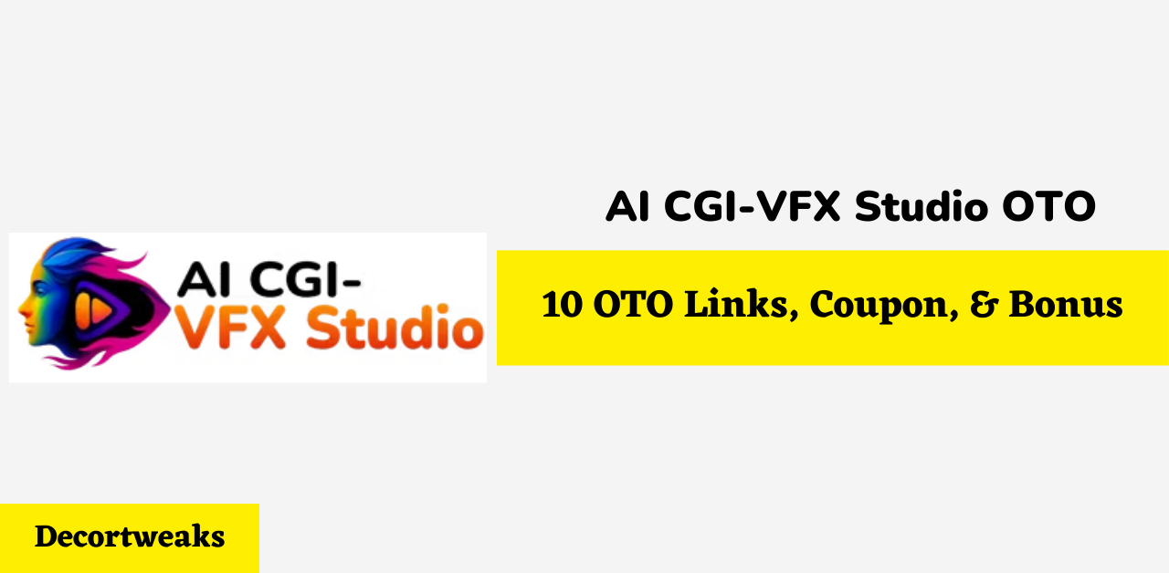 AI CGI-VFX Studio OTO 1 to 10 Links - 30% OFF Coupon, Demo