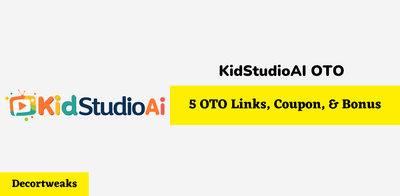 KidStudioAI OTO 1 to 5 Links - 30% OFF Big Coupon, Demo