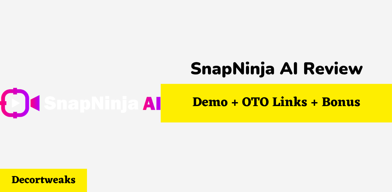 SnapNinja AI Review 2025 - 30% OFF Coupon + 8 OTOs Links